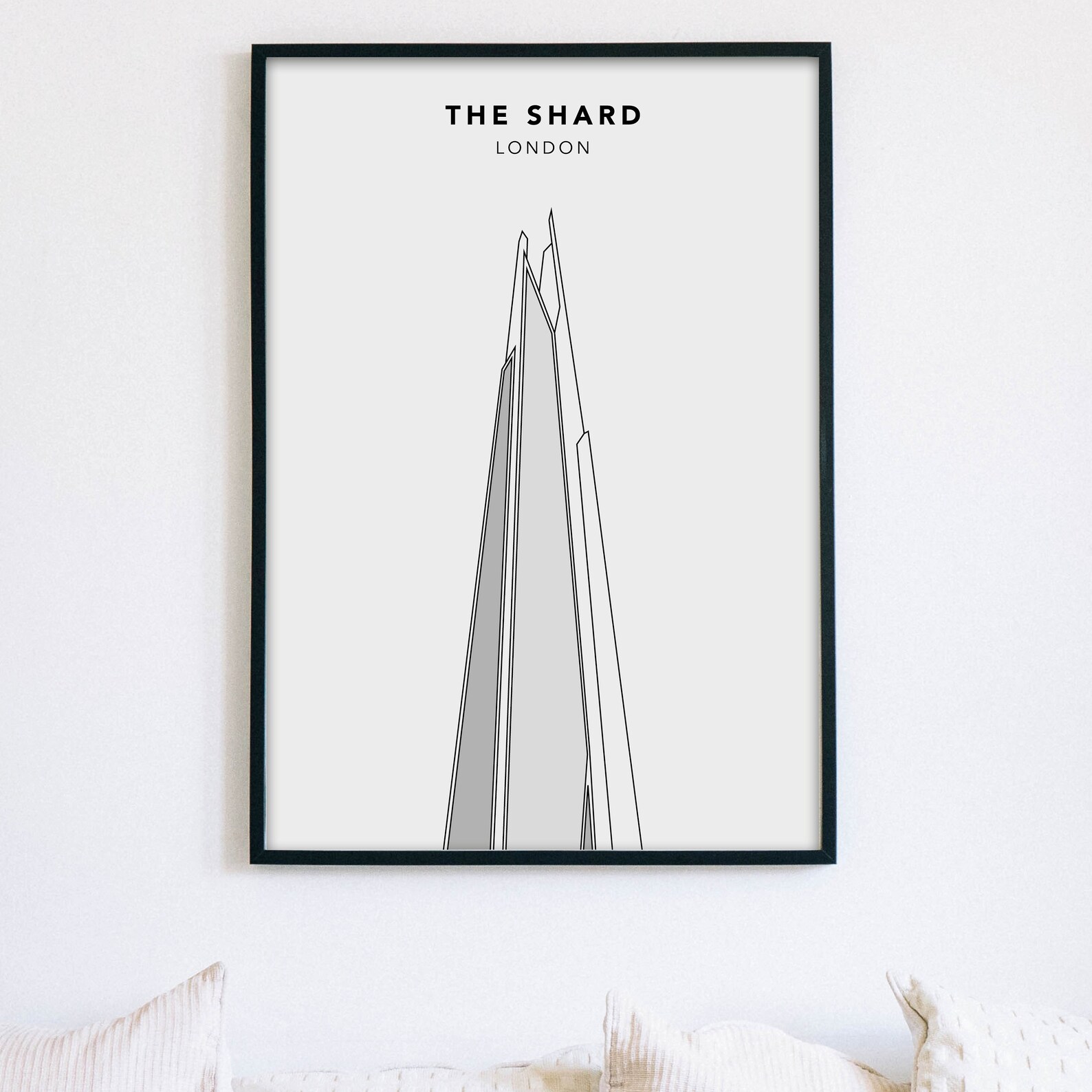 The Shard, Digital Illustration, Printable Wall Art, Architecture ...