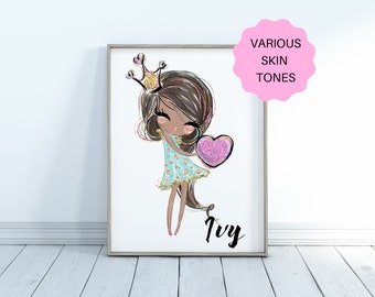 Cute Girl Poster | Etsy