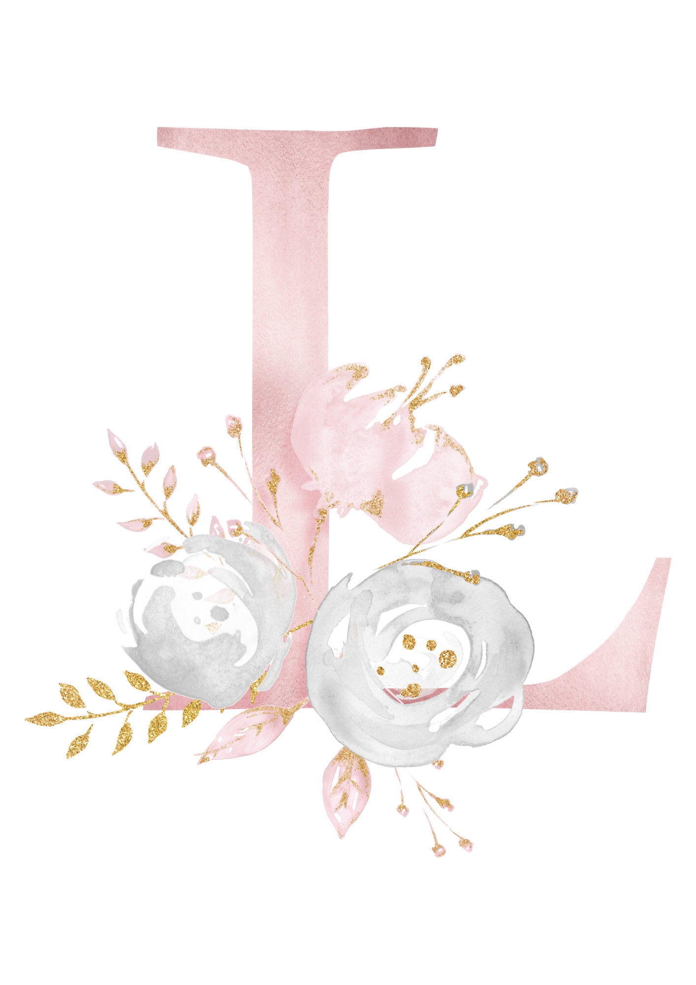 Initial Name Print Letters Wall Decorletter Wall Artletter - Etsy Canada