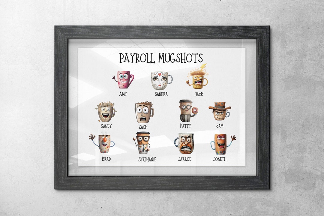 Team Mugshot ,leaving Work Gift, Funny Office Gift ,tea Gift,team Gifts ...