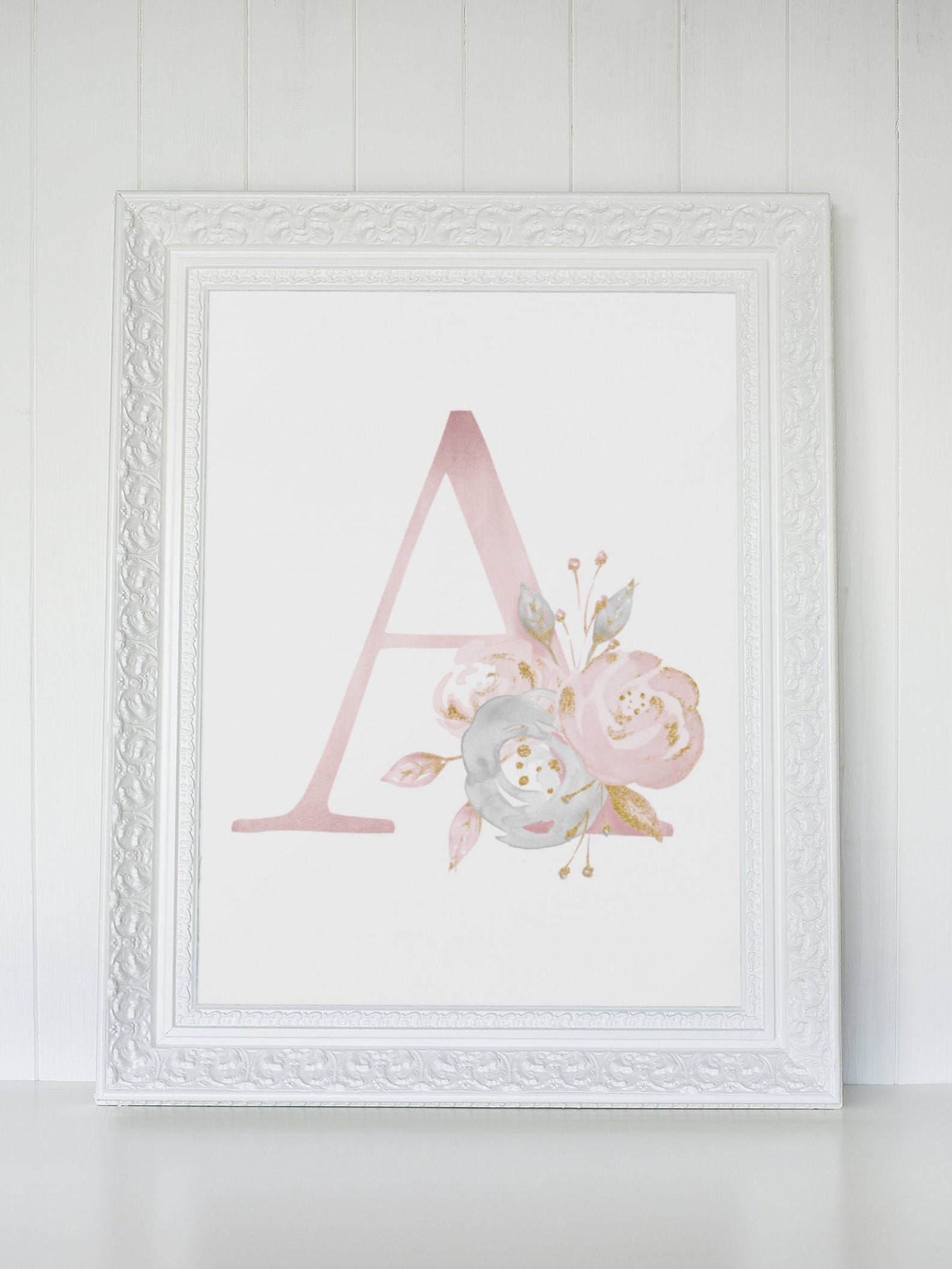 Initial Name Print Letters Wall Decorletter Wall Artletter - Etsy Canada