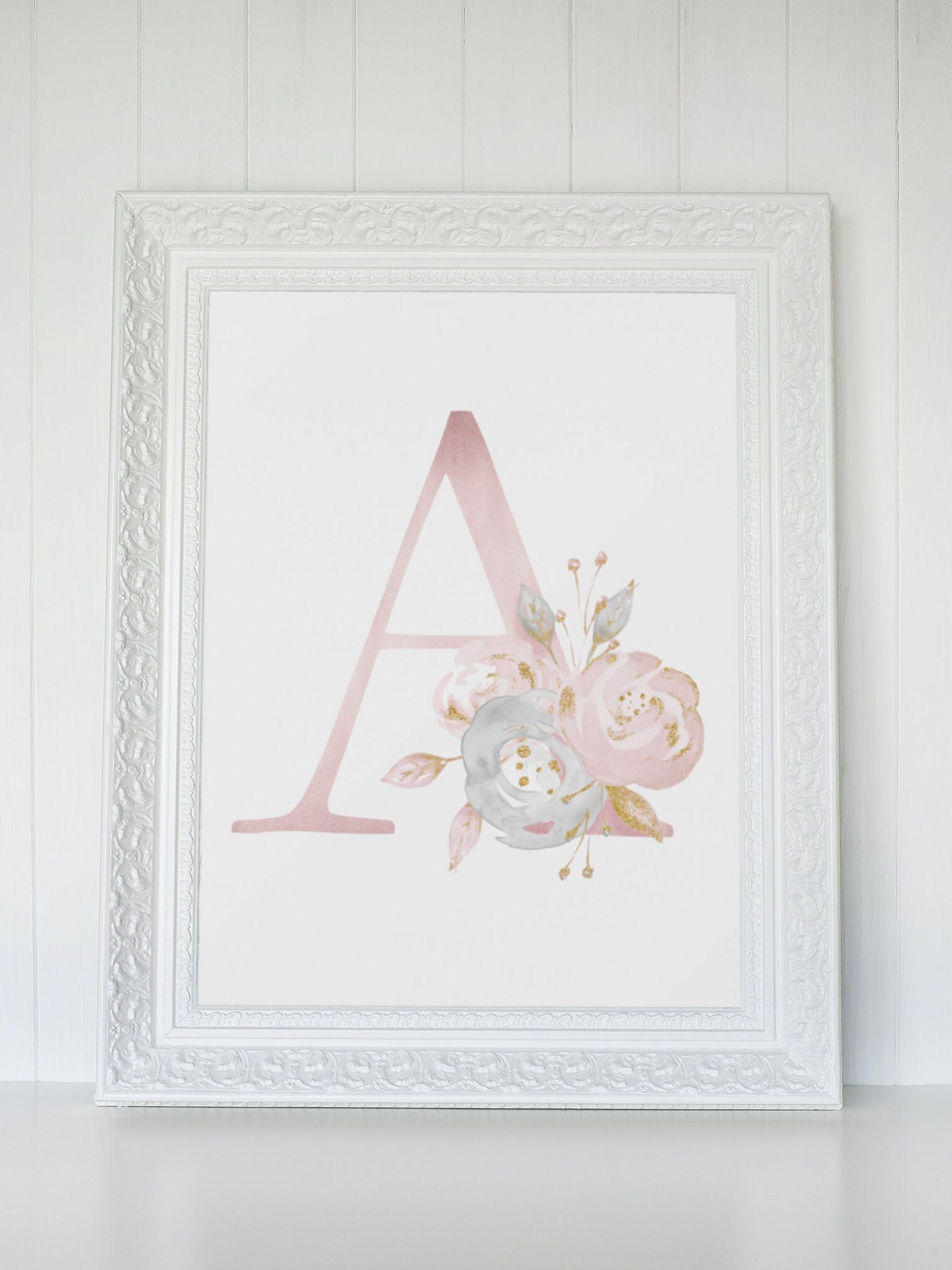 Initial Name Print Letters Wall Decorletter Wall Artletter - Etsy Canada