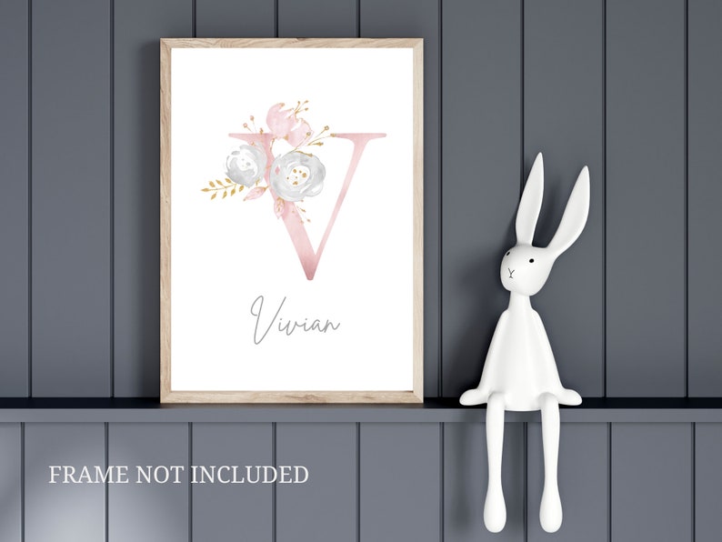 Initial Name Print, Letters Wall Decor,letter Wall Art,letter Sign ...