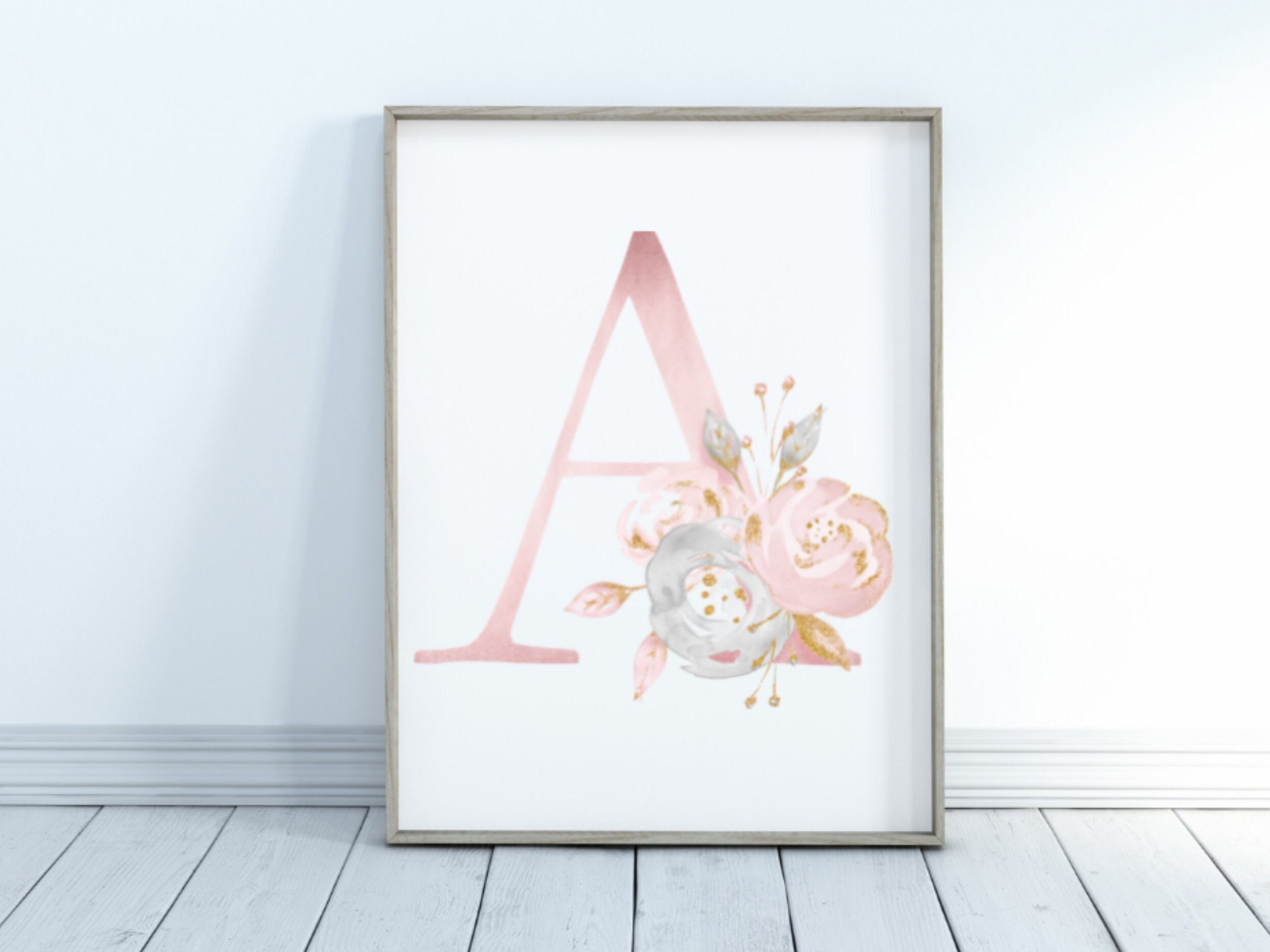 Initial Name Print Letters Wall Decorletter Wall Artletter - Etsy Canada