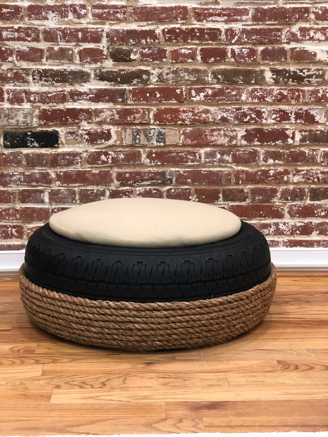 Rope Ottoman (made to Order) - Etsy