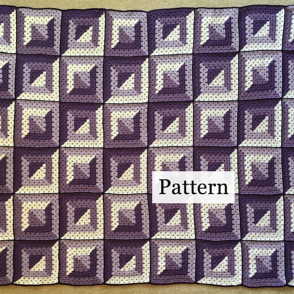 3d Crochet Blanket Pattern - Etsy