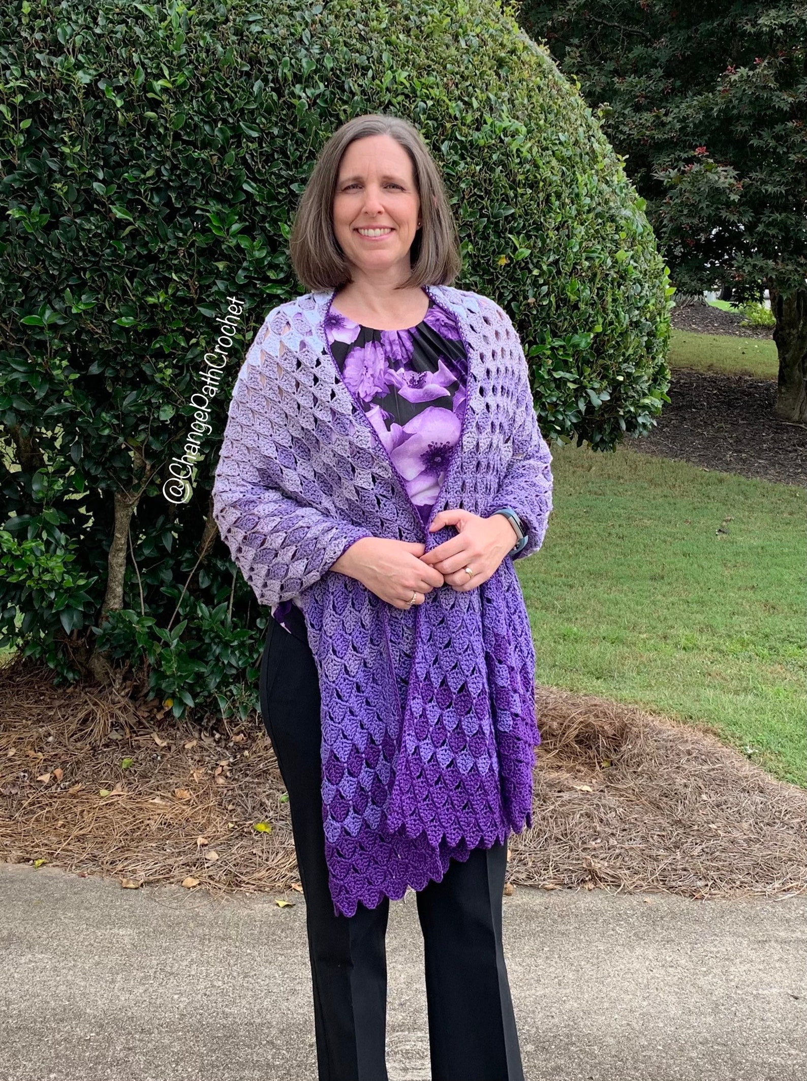 Feather Wrap Shawl Crochet Pattern - Etsy