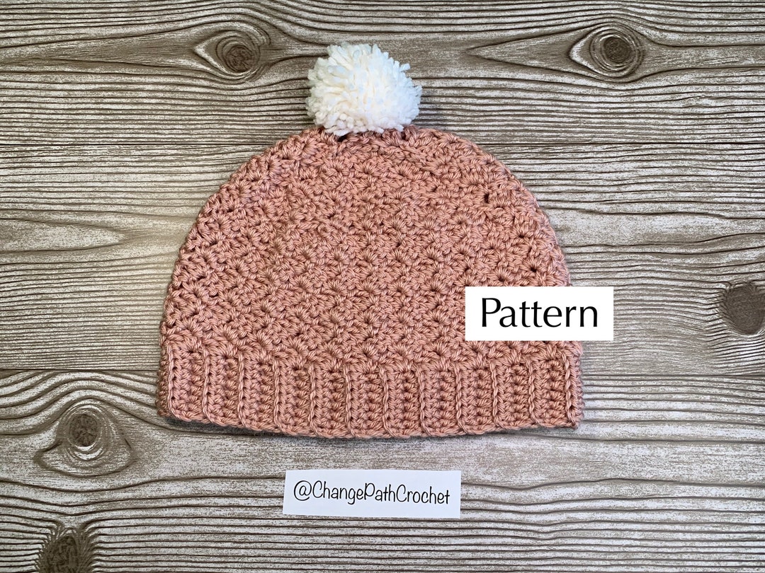 Cross Hatch Hat Crochet Pattern, Easy Beanie for Women and Men - Etsy