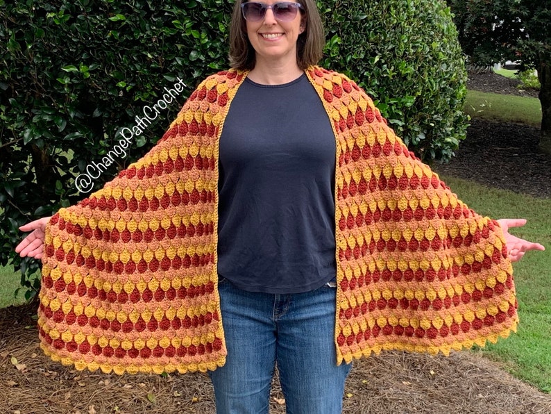 Feather Wrap Shawl Crochet Pattern - Etsy