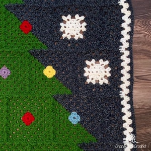 Christmas Tree Afghan Crochet Pattern, Holiday Blanket Instructions - Etsy