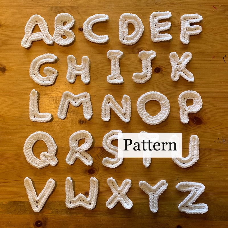 Crochet Letters - Etsy