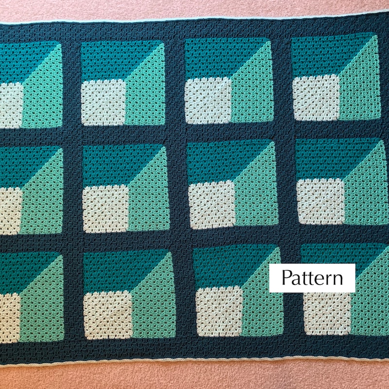 3d Crochet Blanket Pattern - Etsy