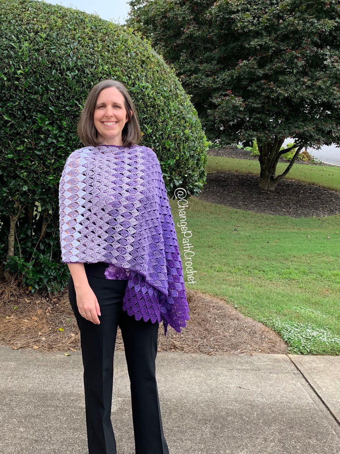 Feather Wrap Shawl Crochet Pattern - Etsy