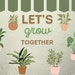 Welcome Back Bulletin Board Kit - Let's Grow Together - Plant Themed ...