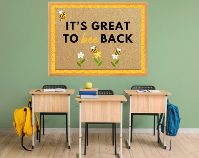 Honey Bee Back to School Bulletin Board or Classroom Door Decor, Easy ...