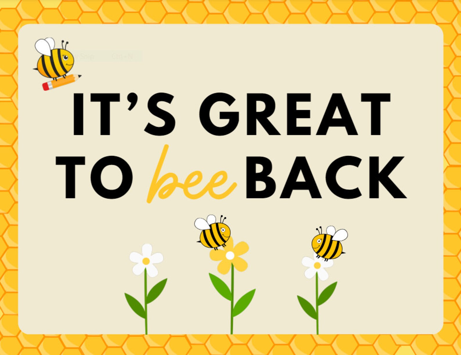 Bee Themed Classroom Bulletin Board Kit - Welcome Back - Back to School ...