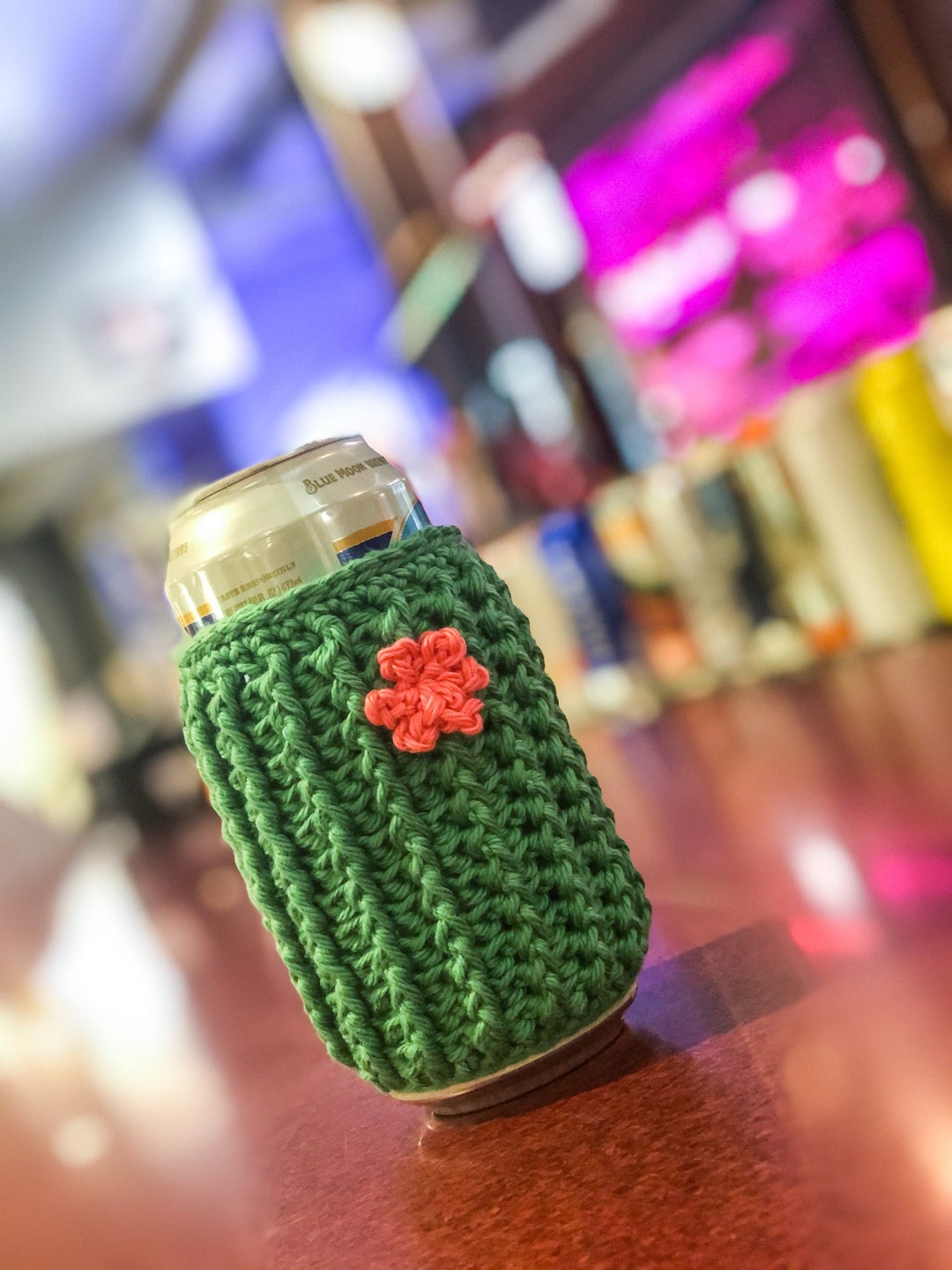 Crochet Cactus PATTERN: Crochet Beer Cozy | Crochet Koozie | Crochet ...