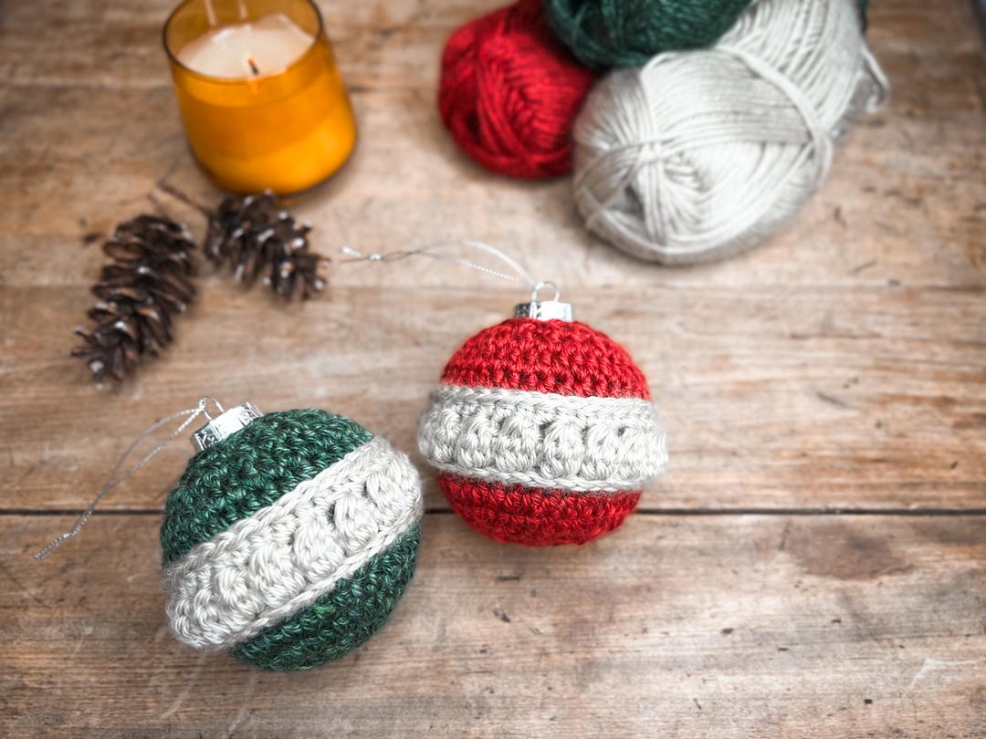 Crochet Bobble Bauble Ornament Pattern: Holiday DIY (PDF Pattern) - Etsy