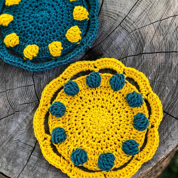 Crochet Patterns Pineapple Coaster - Etsy