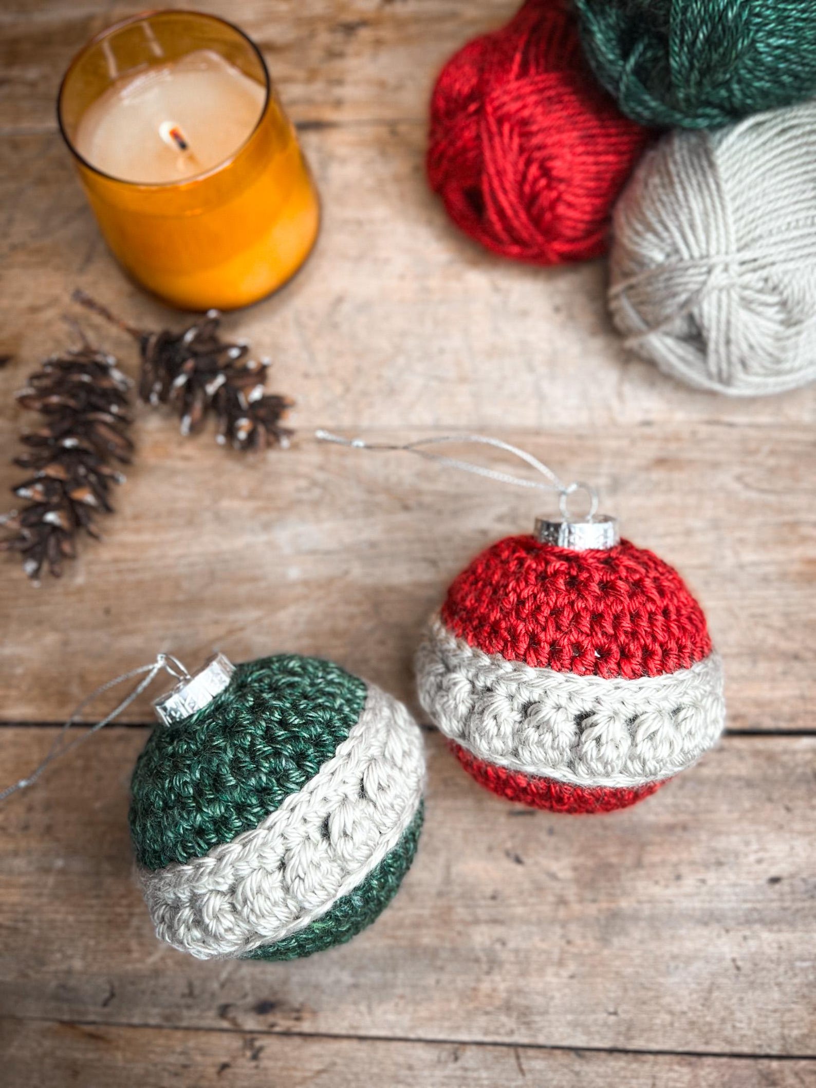 Crochet Bobble Bauble Ornament Pattern: Holiday DIY (PDF Pattern) - Etsy