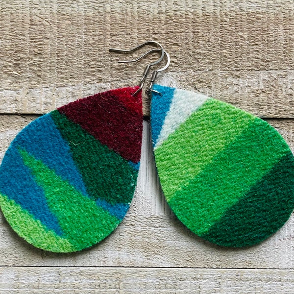 Wool Earrings - Etsy