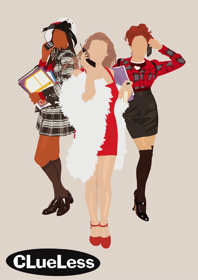 Clueless Print, Movie Poster, 80s Print, Romantic Movie Poster, Bedroom ...
