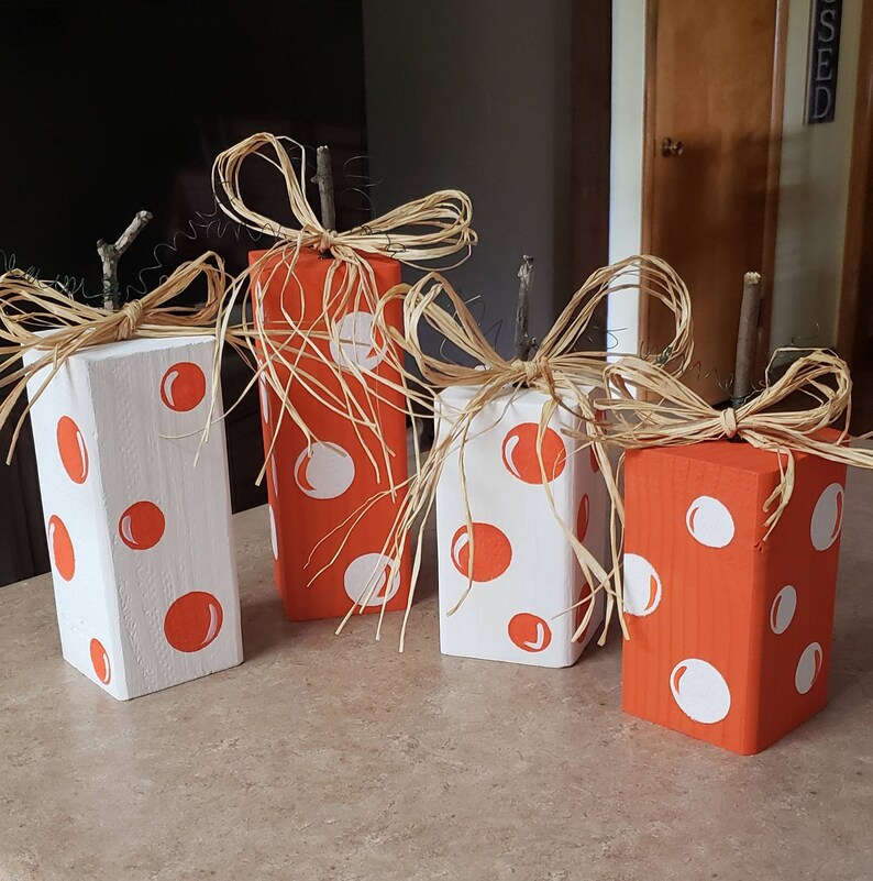 Pumpkin Blocks. 2 in a Set ! - Etsy