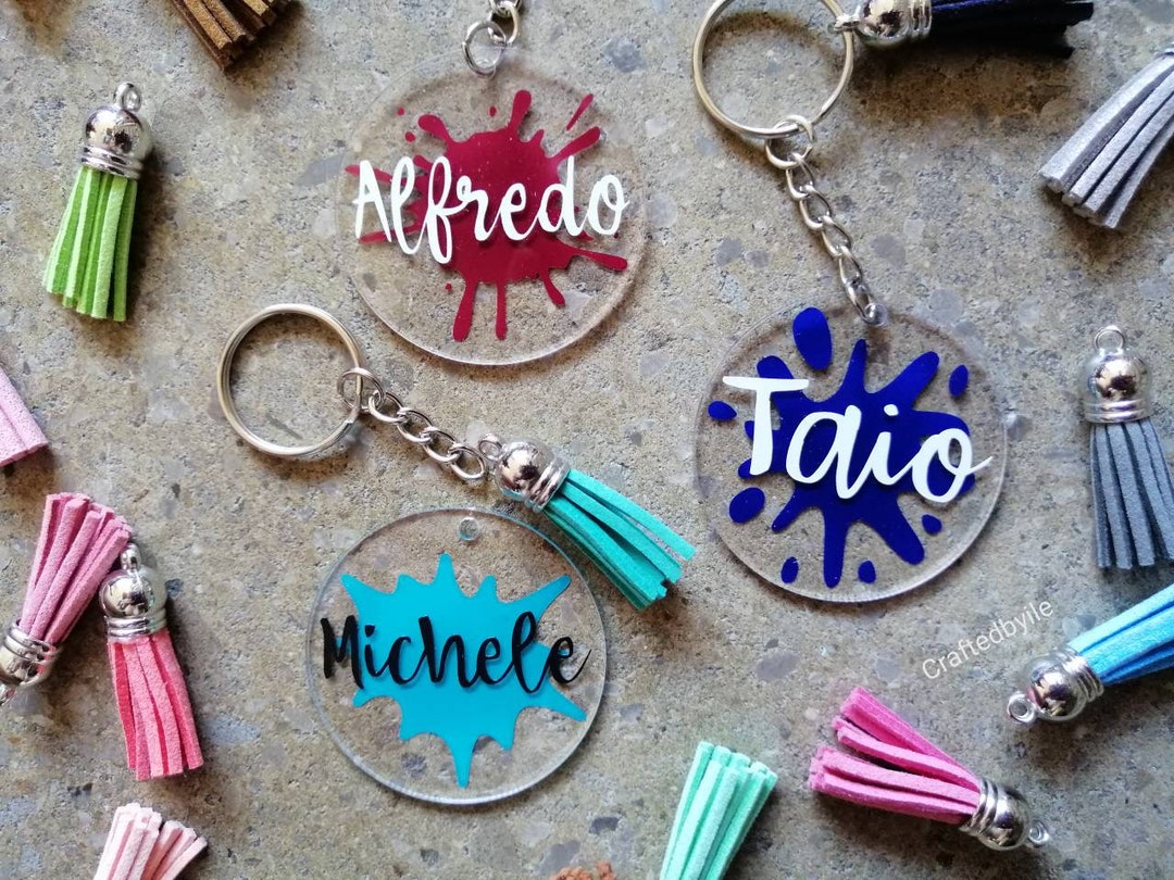 Personalised Keyring, Keychain, Personalised Gift, Birthday Party Gift ...