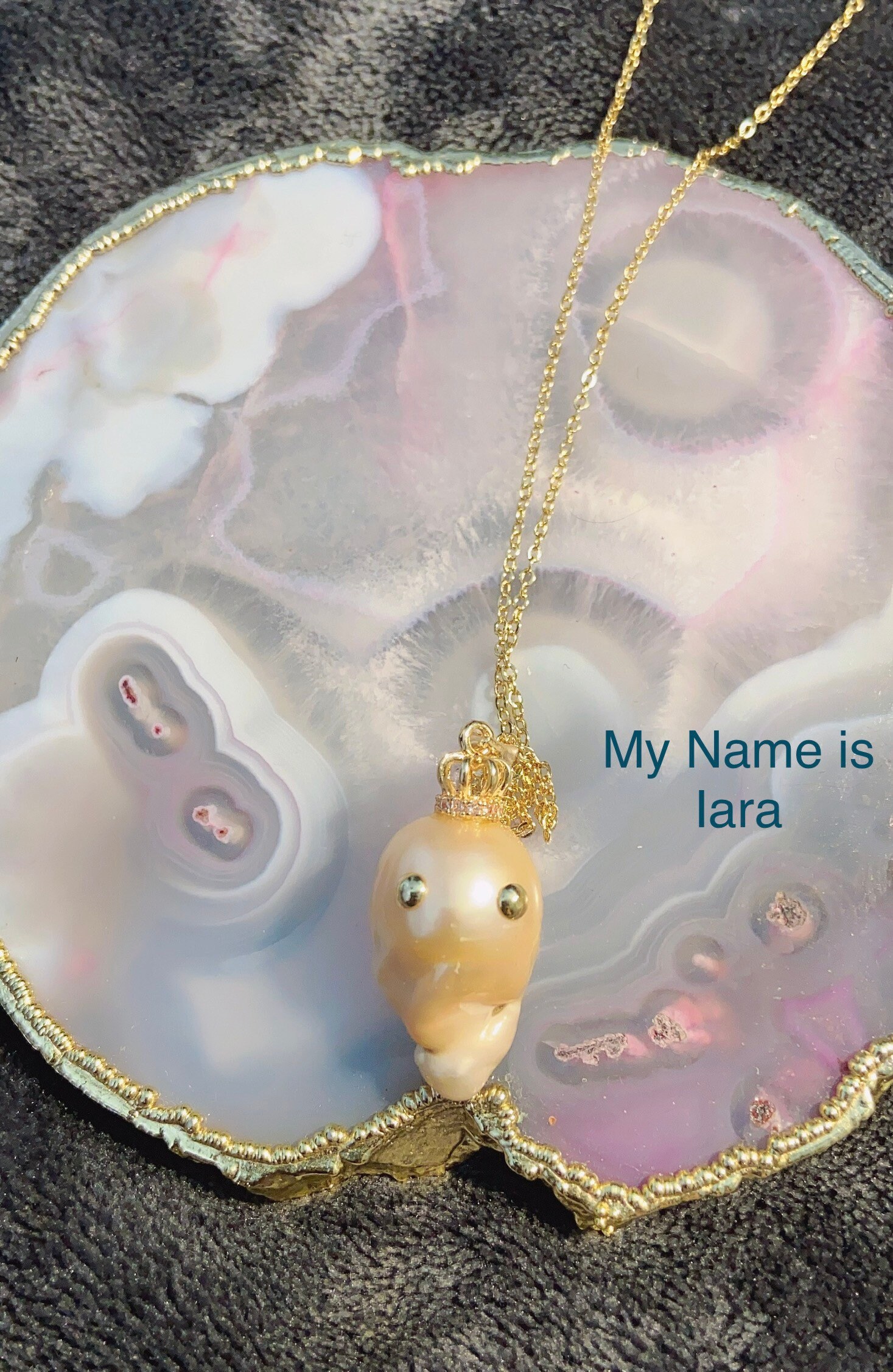 Colgante de perlas barrocas naturales hechos a mano perlas de - Etsy España