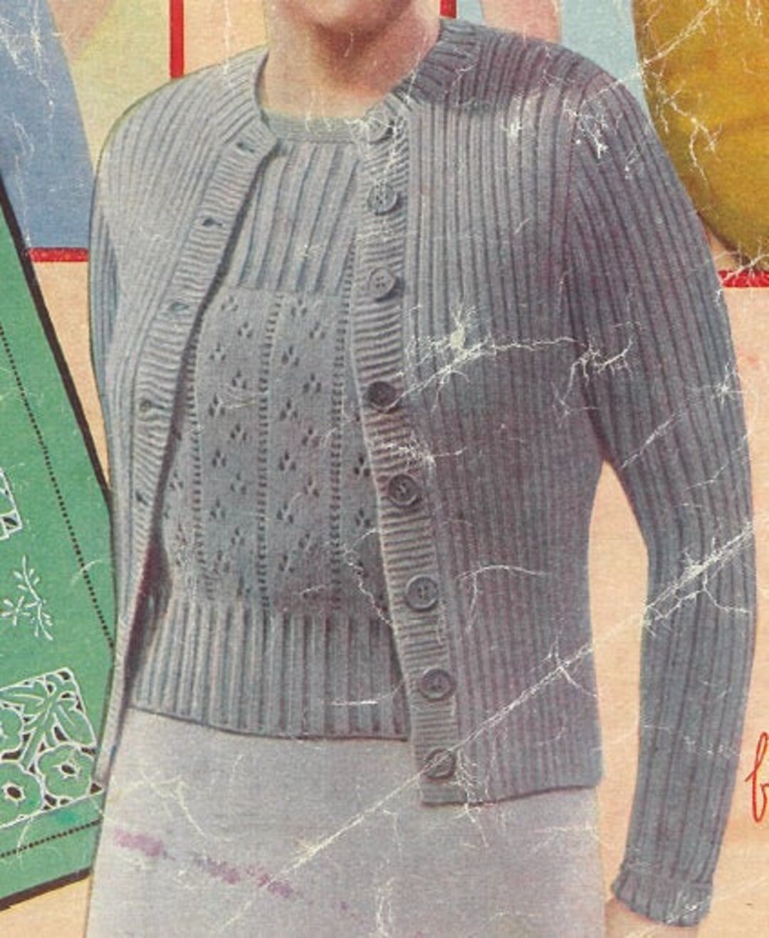 1937 Twinset Pattern for 44 Inch Bust - Etsy