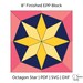 8" Octagon Star Printable Block Pieces für English Paper Piecing (EPP ...