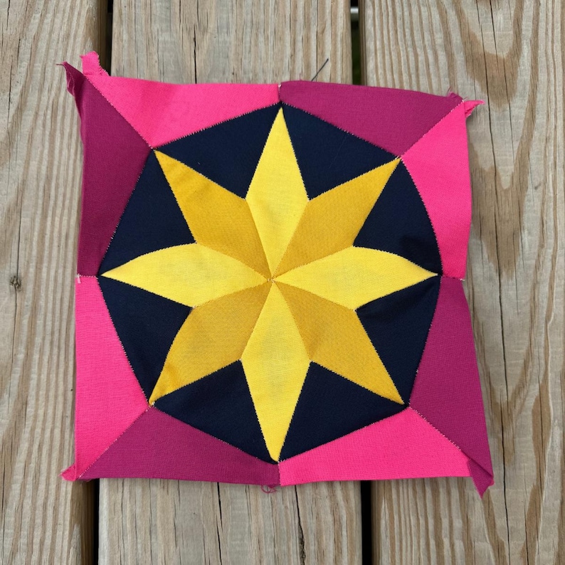8" Octagon Star Printable Block Pieces for English Paper Piecing (EPP ...