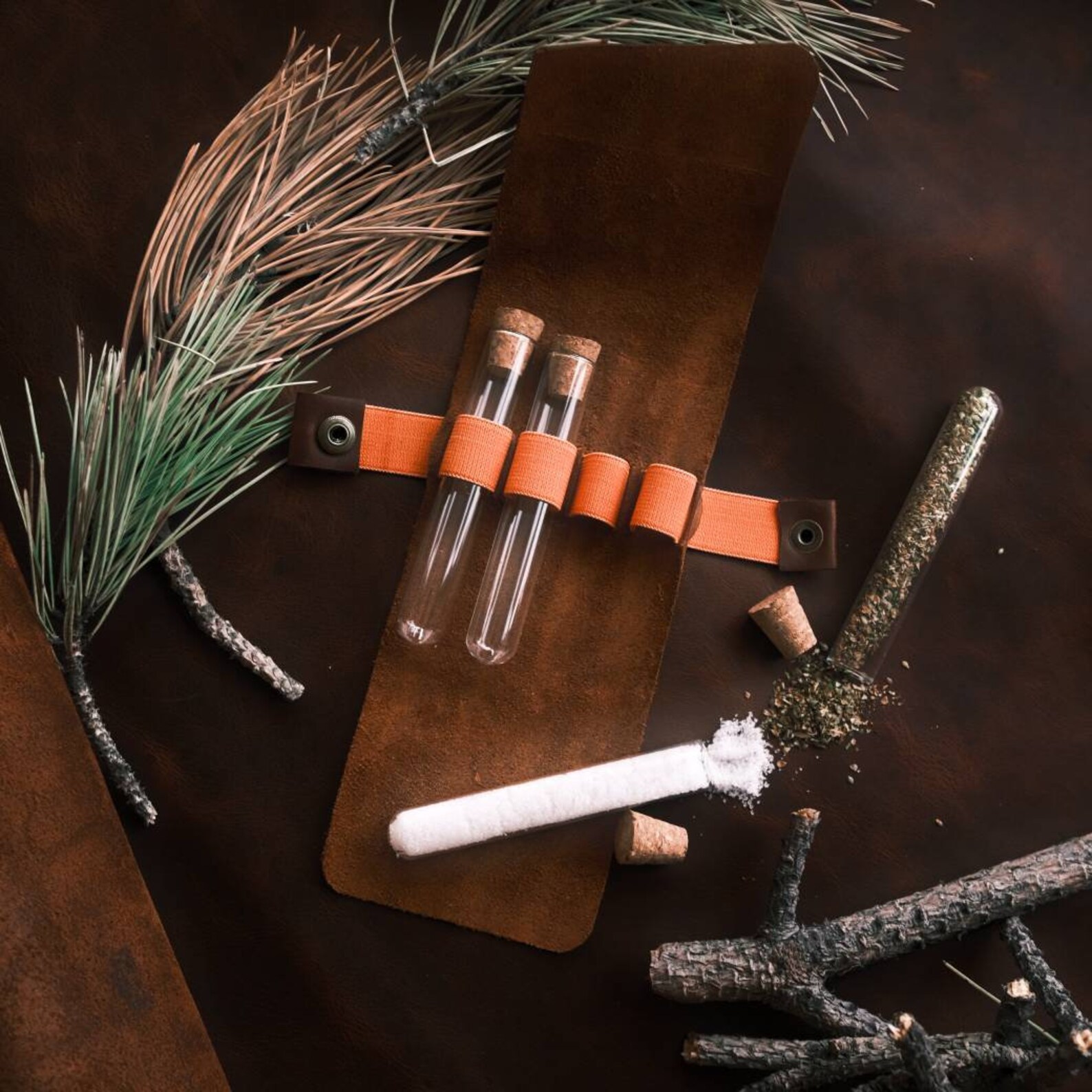 Camping Spice Rack, Camping Equipment, Leather Home Accessory, Leather ...