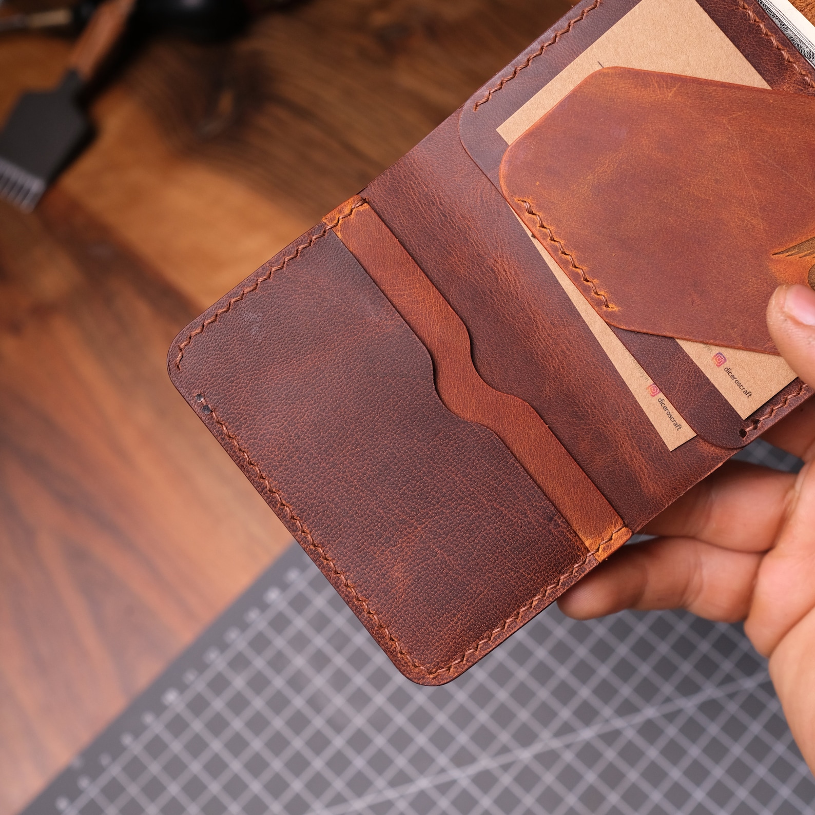 Wallet Template Leather, Card Holder, A4 & Letter Size, Short Wallet ...