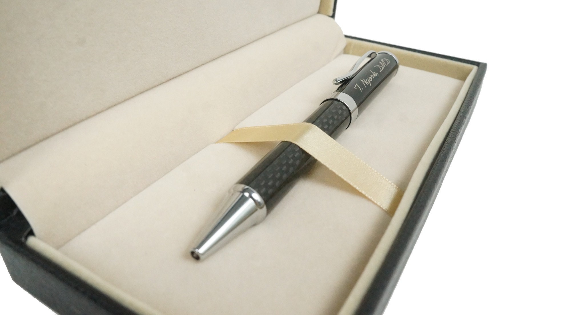 Carbon Fiber, Personalized Pen Laser Engraved Ballpoint, Twist Style ...