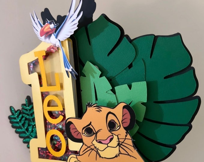 Lion King Cake Topper, Lion King Shaker Topper, Simba Topper, Safari ...