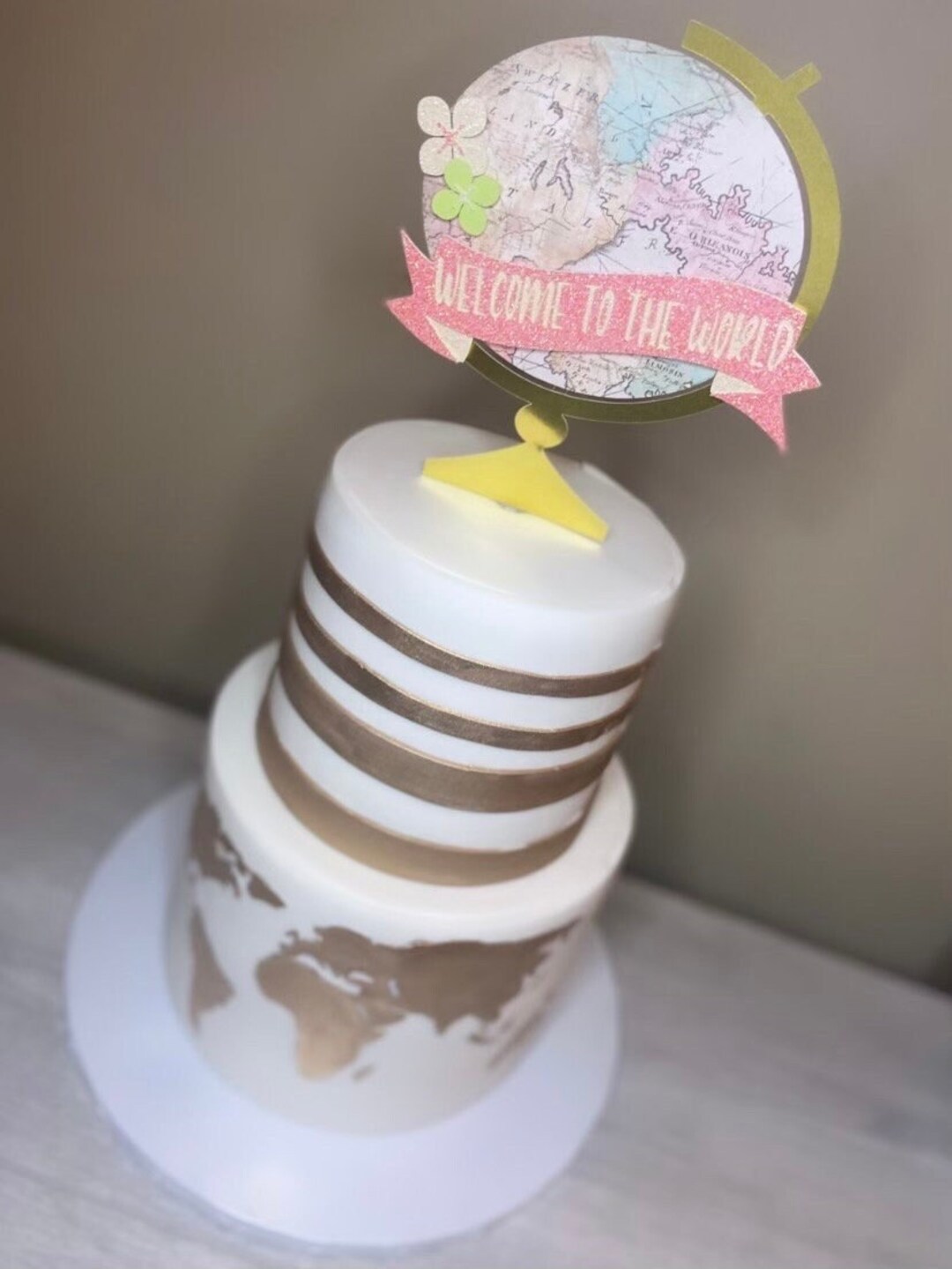 Traveler Cake Topper L Globe Topper L Wanderlust - Etsy