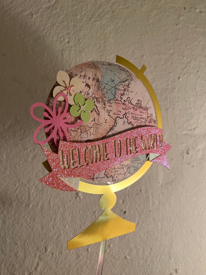 Traveler Cake Topper L Globe Topper L Wanderlust - Etsy