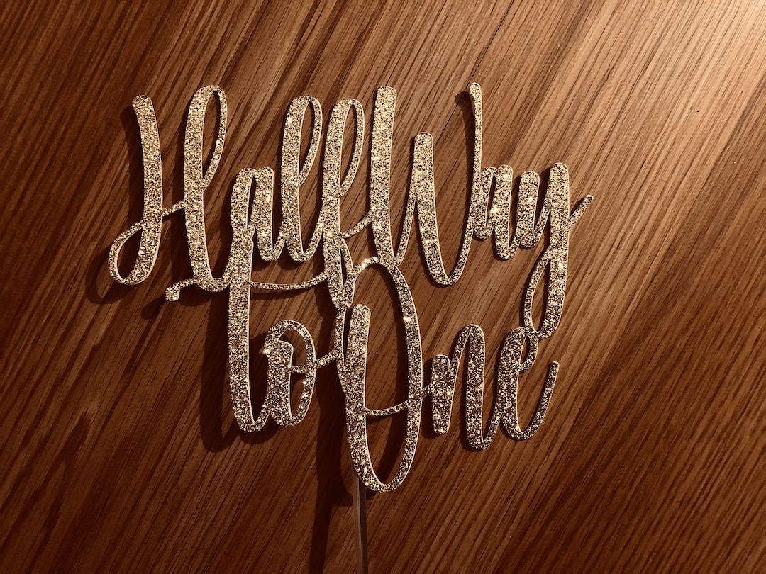 Halfway to One Cake Topper - Etsy