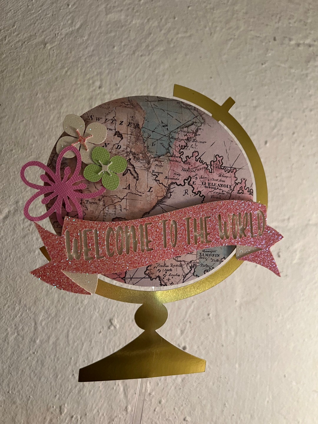 Traveler Cake Topper L Globe Topper L Wanderlust - Etsy