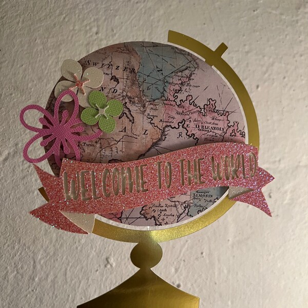 Globe Cake Topper - Etsy