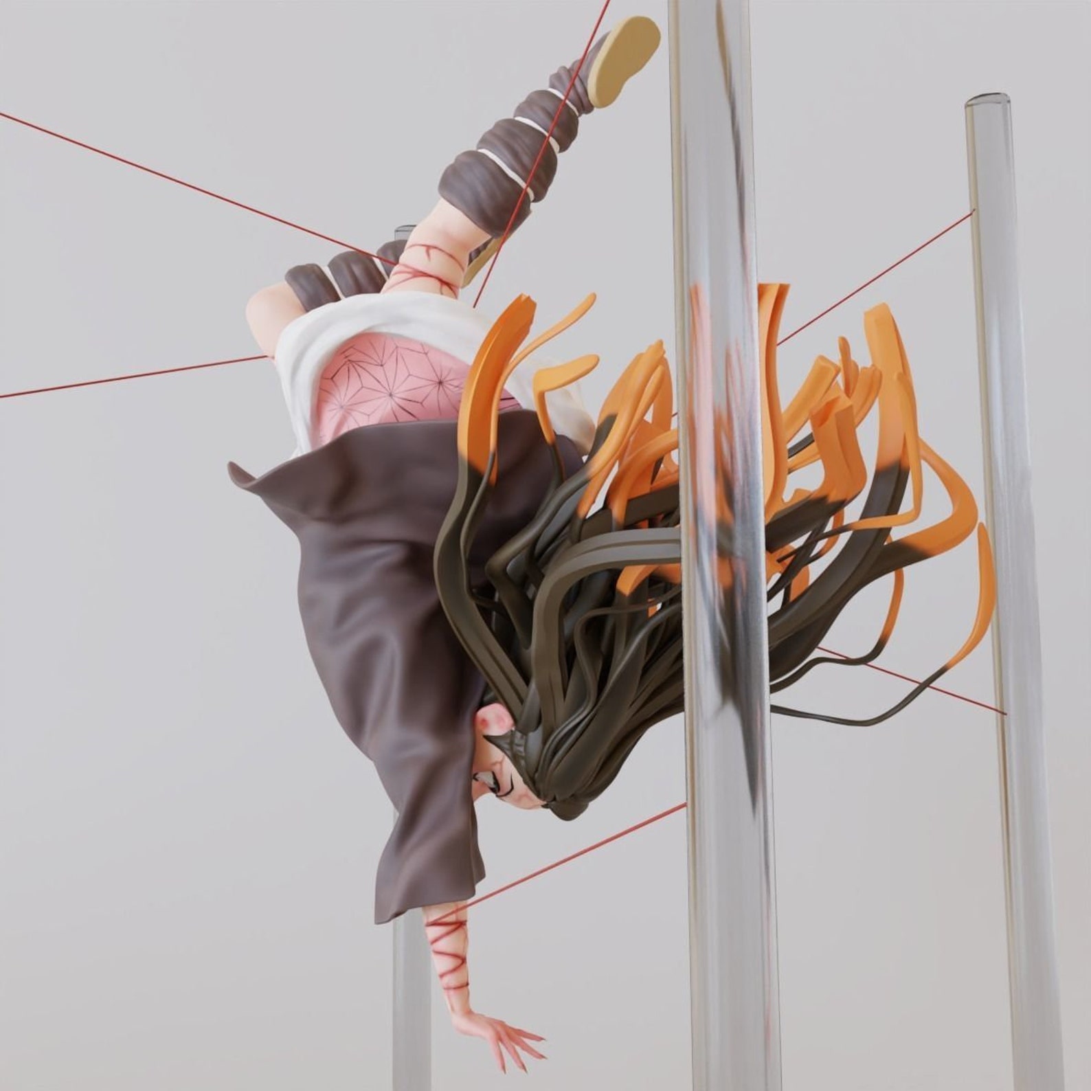 Nezuko Demon Slayer Sfw And Nsfw Figurine 3d Printed Etsy Uk