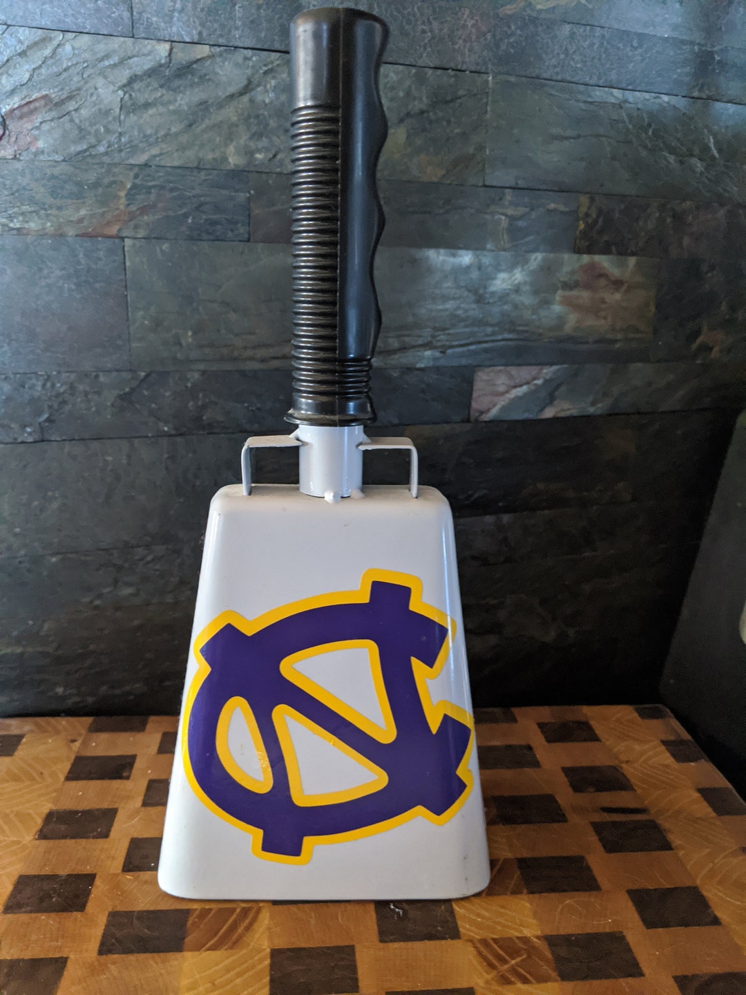 8" Tall 3" Bell - Personalized Custom Cowbell / School Spirit / White ...