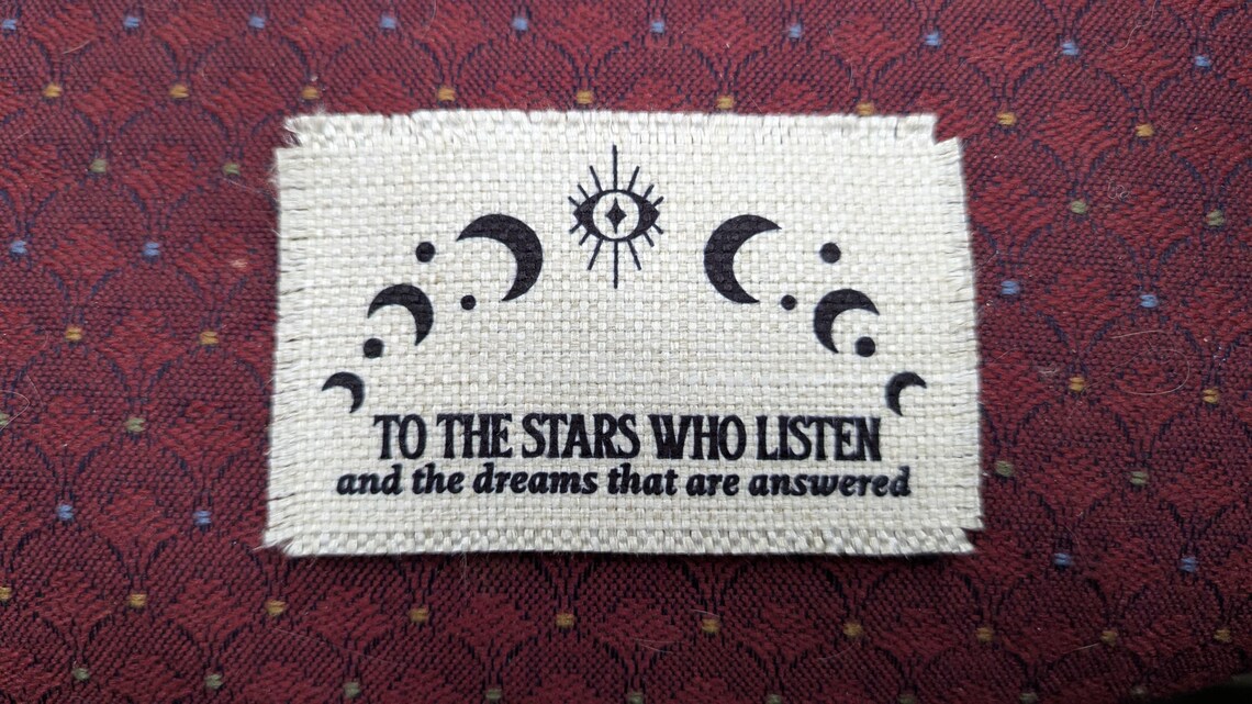 Velaris / 4th Wing / Bats / Stars / Raggy Frayed Patches for Hats, Use ...