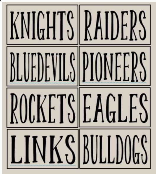 High School Spirit Patches Sublimated Raggy Patch for Hats - Etsy