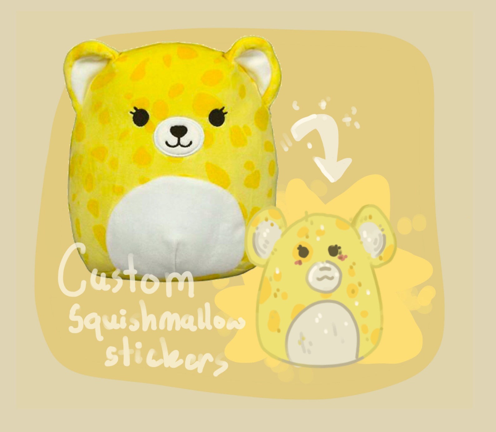 Custom Squishmallow Sticker Packs Stuffed animal custom | Etsy