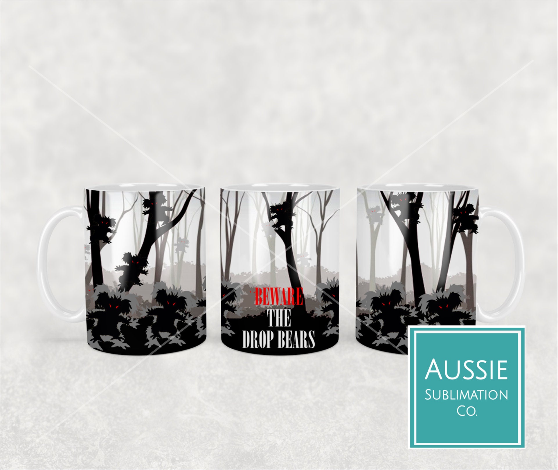 BEWARE Drop Bears Koala Australia Funny Oz Aussie 11oz Mug - Etsy Australia