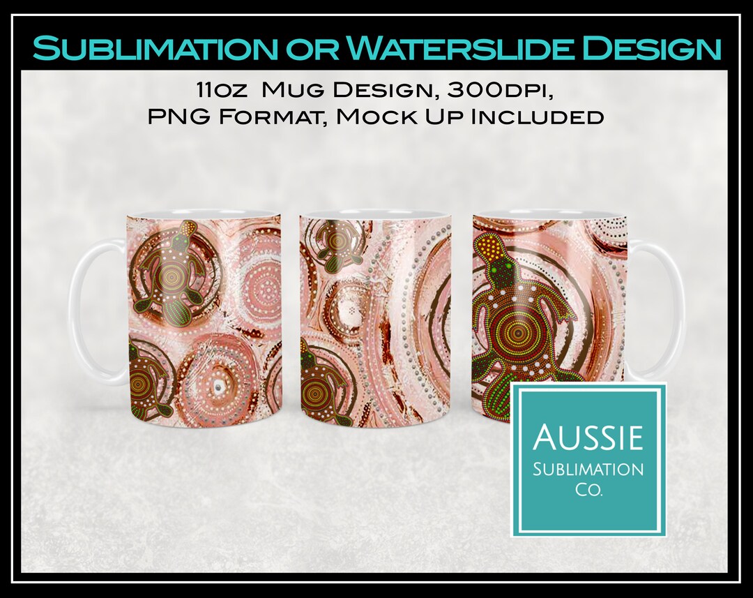 PLATYPUS Australia Indigenous Aussie Art 11 Wrap Sublimation Design ...