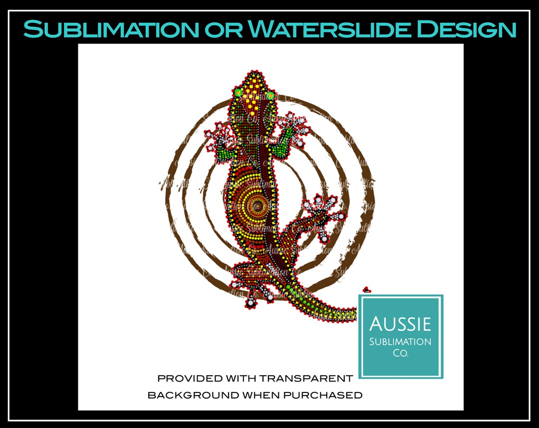 GECKO Australia Indigenous Aussie Art Transparent T Shirt - Etsy