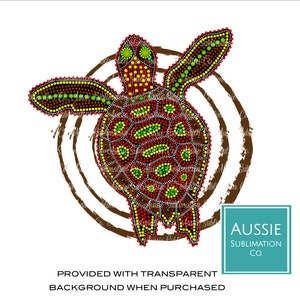 TURTLE Australia Indigenous Aussie Art Transparent T Shirt Design ...